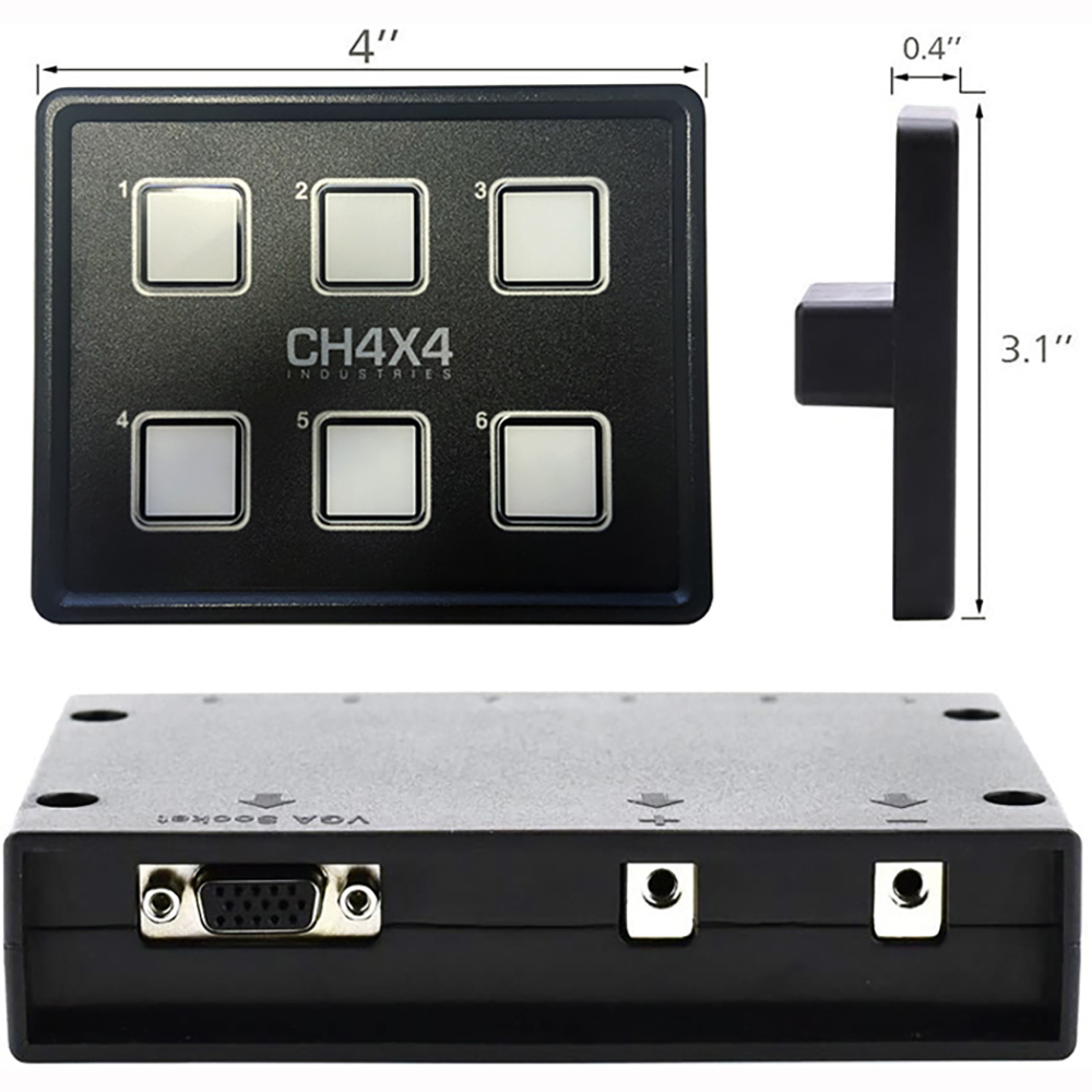 Universal 6 Gang LED Touch Screen Panel with Sealed Control Box, Wiring ...